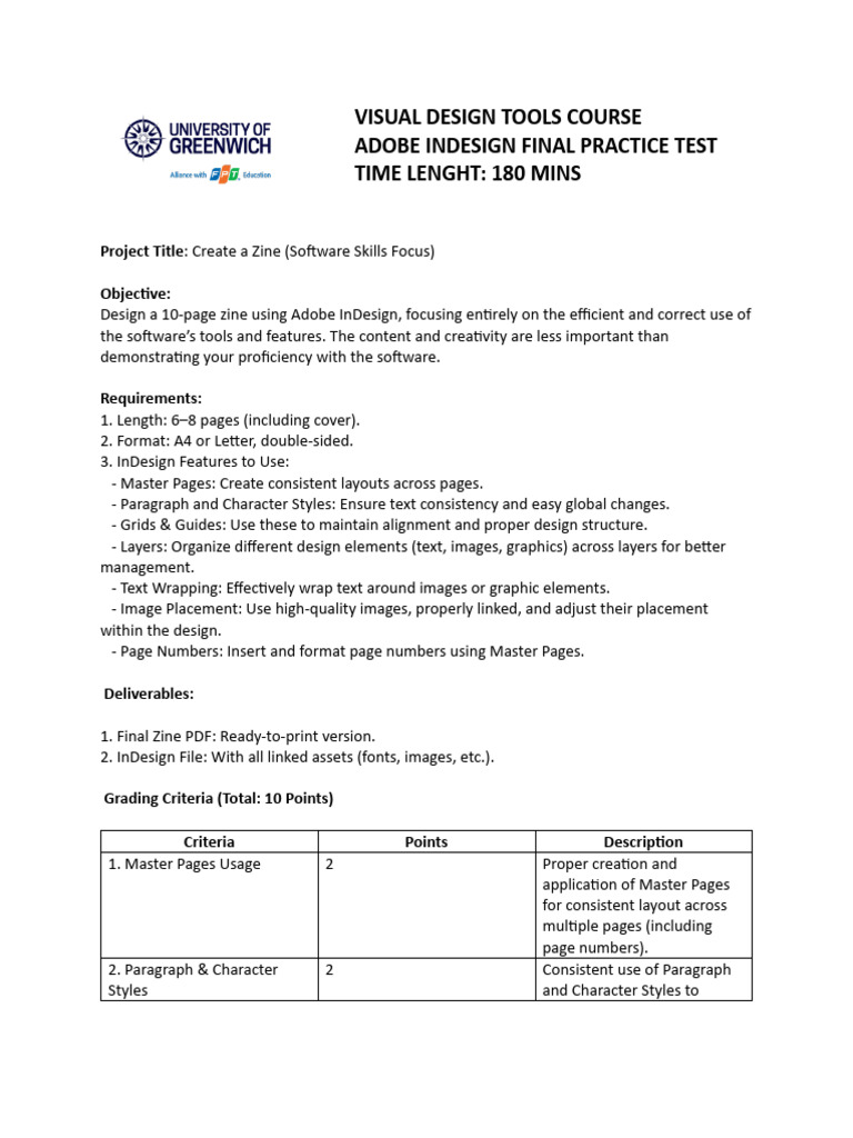 Indesign Final Test | PDF | Page Layout | Adobe In Design
