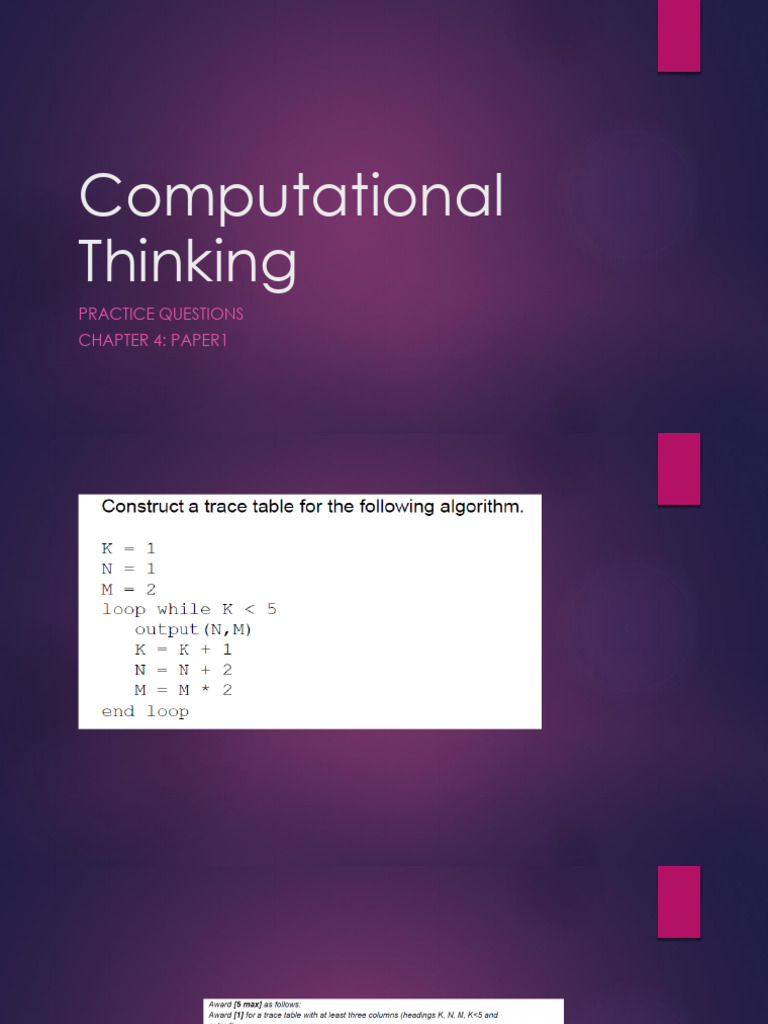 Computational Thinking Assignment | PDF
