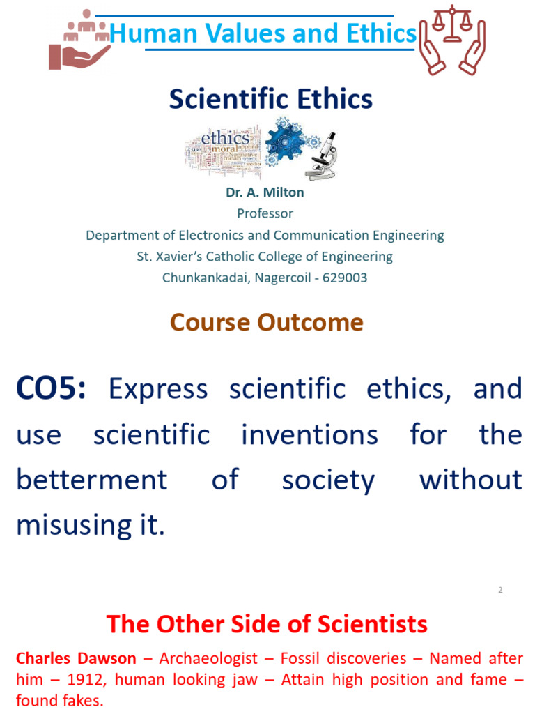 Unit-V Scientific Ethics | PDF | Self-Improvement | Wellness