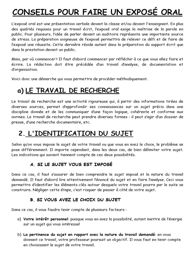 2 Expose Oral Methodologie | PDF | Mise en page