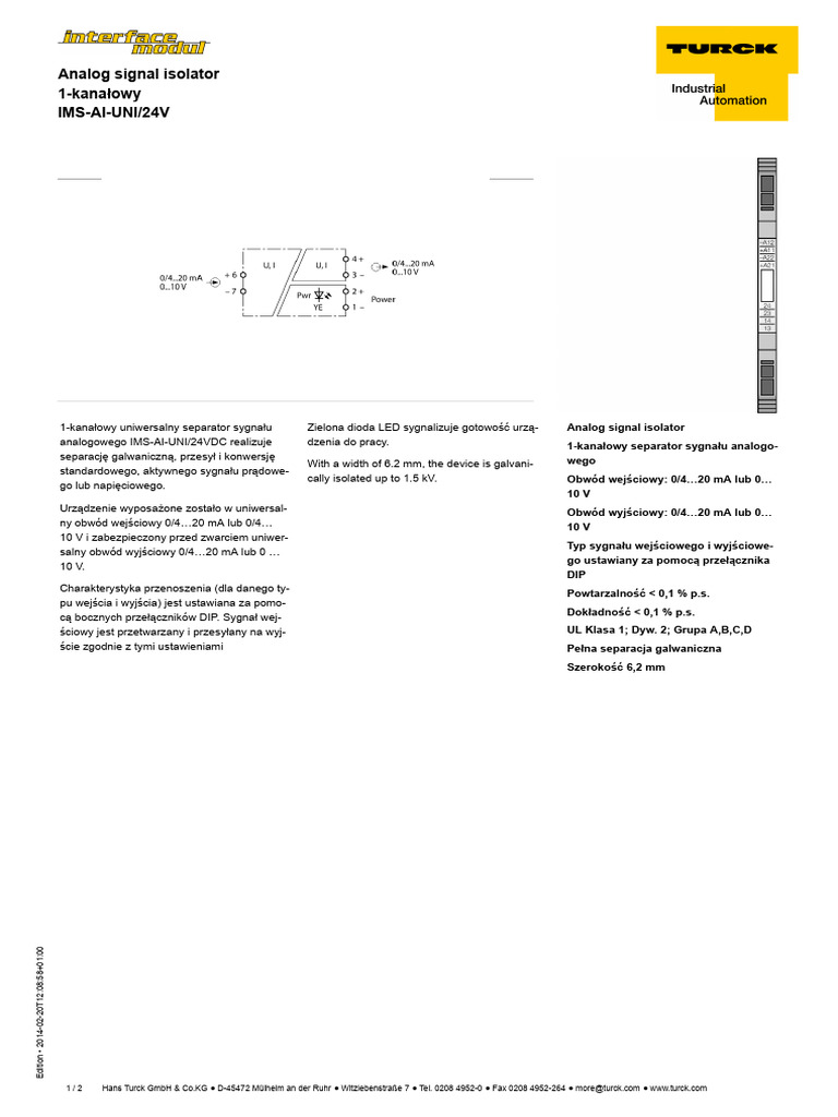 Ims Ai Uni 24V | PDF