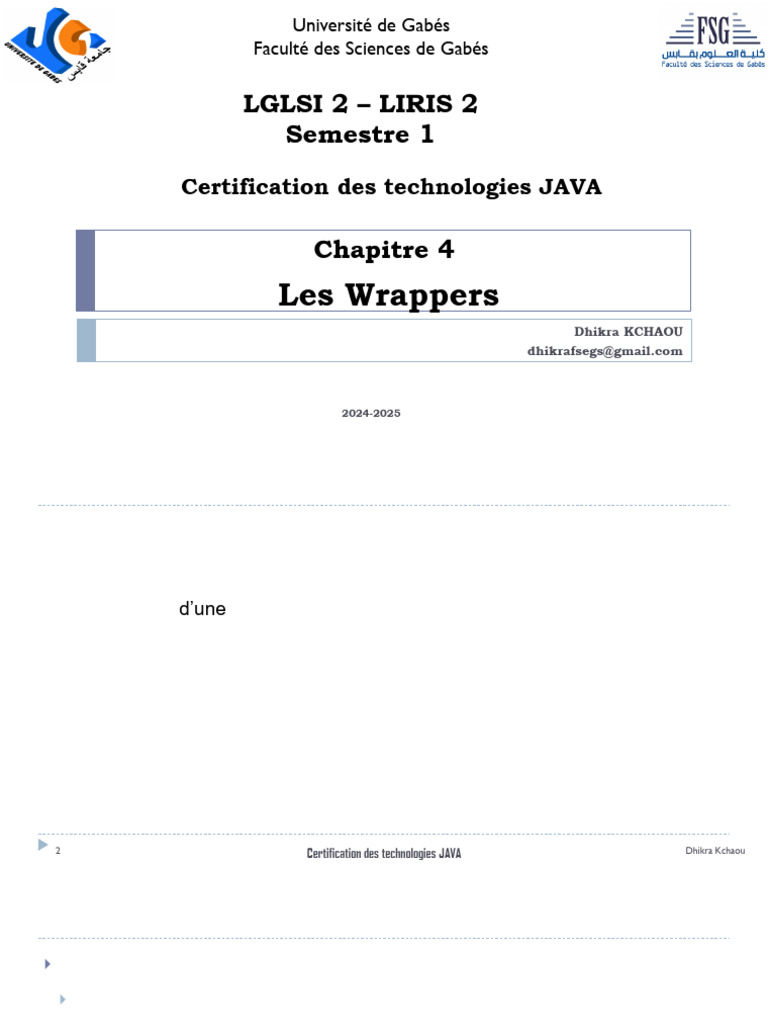 Les Wrappers en Java : Concepts Clés | PDF | Java (Langage de ...