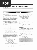 Pairs of Straight Line CET PYQs | PDF