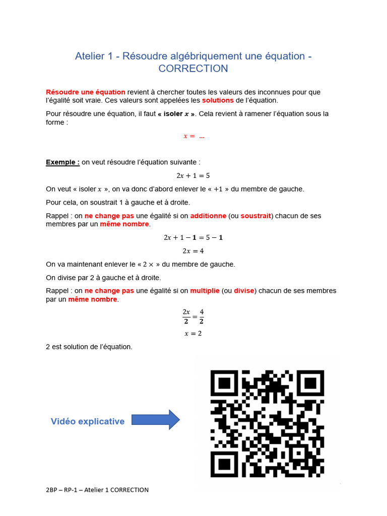 Résolution algébrique d'équations | PDF | Mathématiques | Algèbre