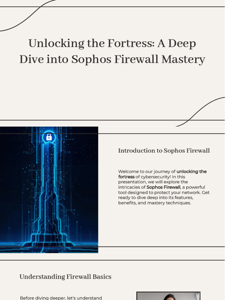Mastering Sophos Firewall Essentials | PDF | Firewall (Computing) | Security