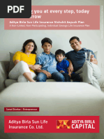 ABSLI Nishchit Aayush Plan V12 Brochure Web Version 8679bdb2d3 | PDF | Insurance | Present Value