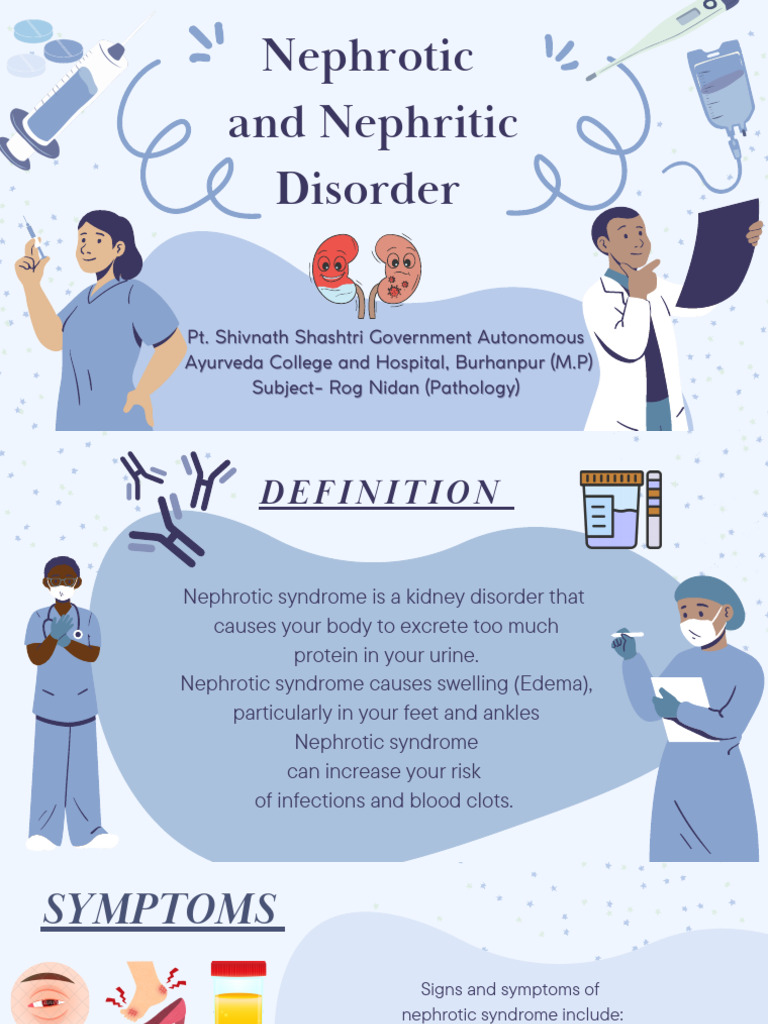 Nephrotic and Nephritic Disorder | PDF | Kidney Disease | Edema