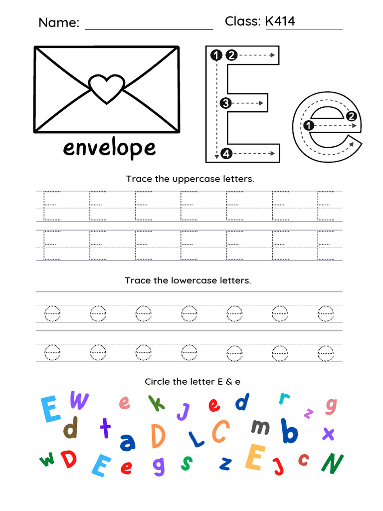 Letter E | PDF