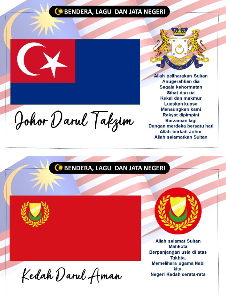 2 Set Bendera, Lirik Dan Jata | PDF
