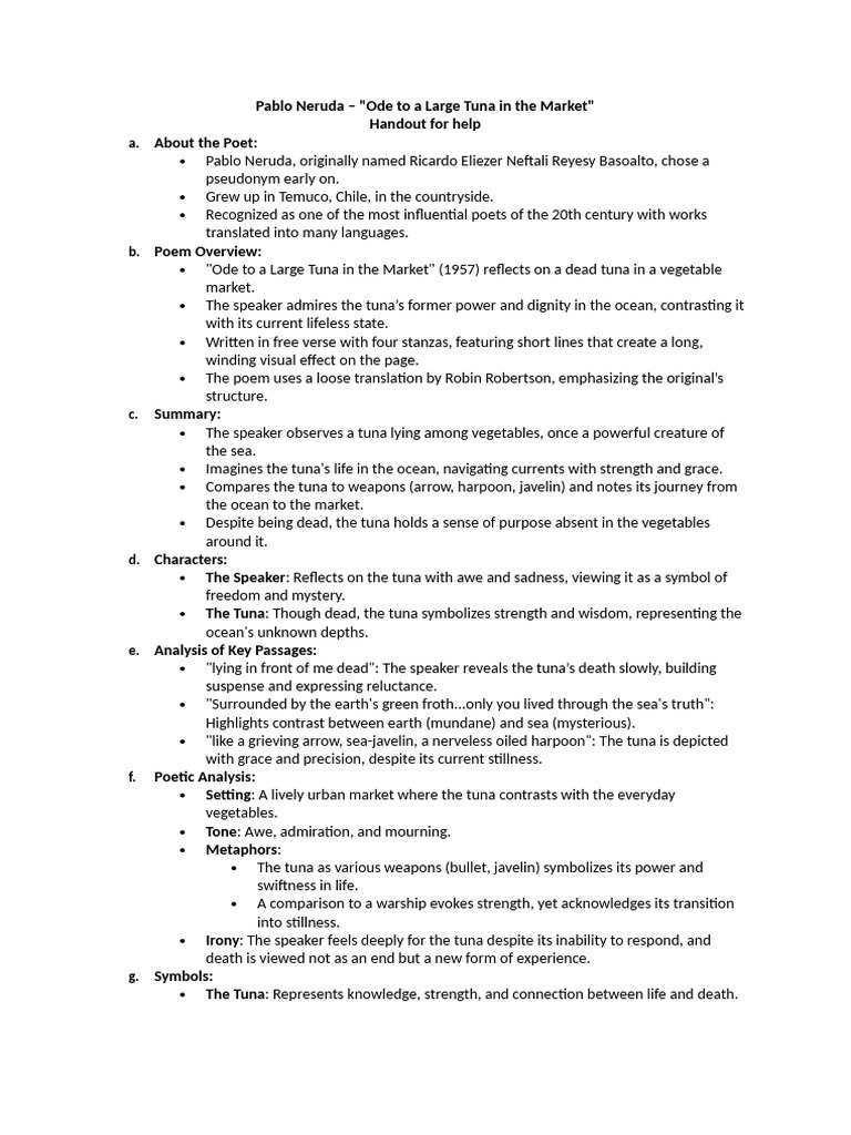 5882 Poem Discussion Points | PDF | Poetry