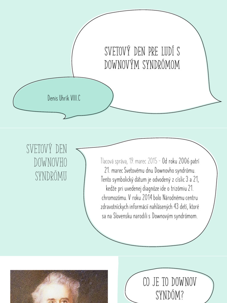 Domáca Úloha Biologia Downov Syndrom Denis Uhrik VIII.C | PDF