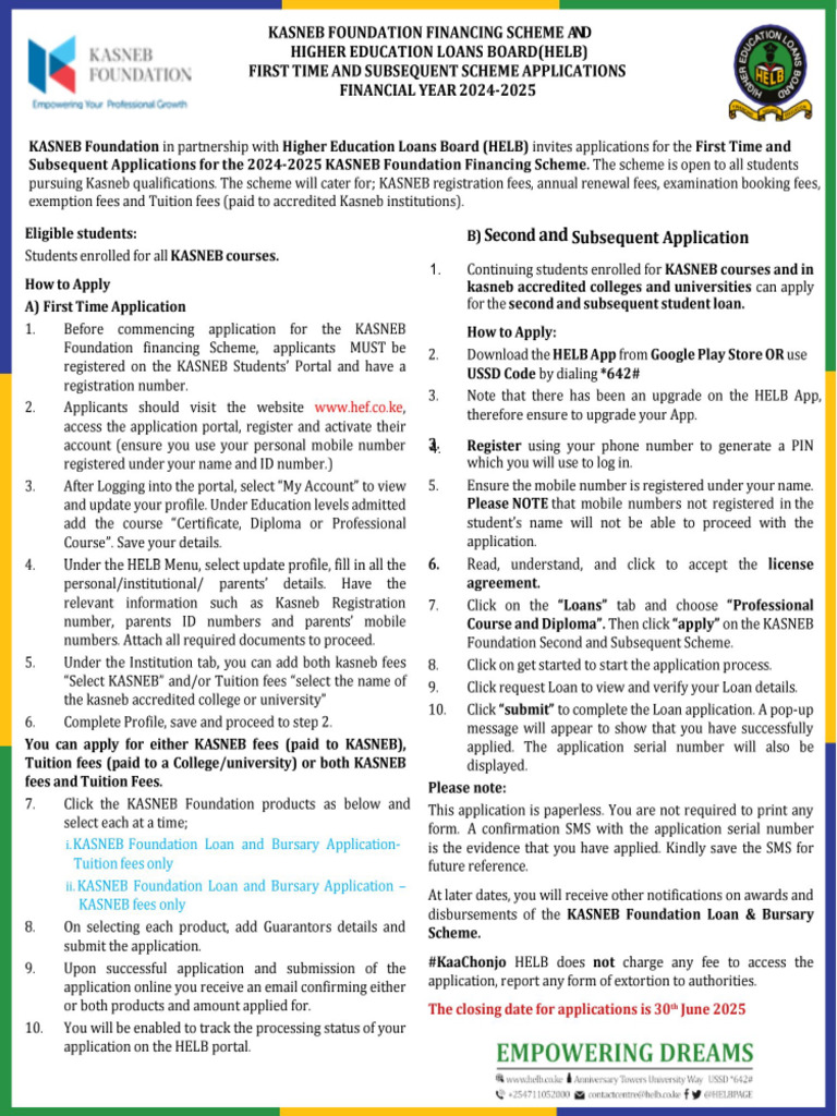 KF Application Process 2024-25-1 | PDF