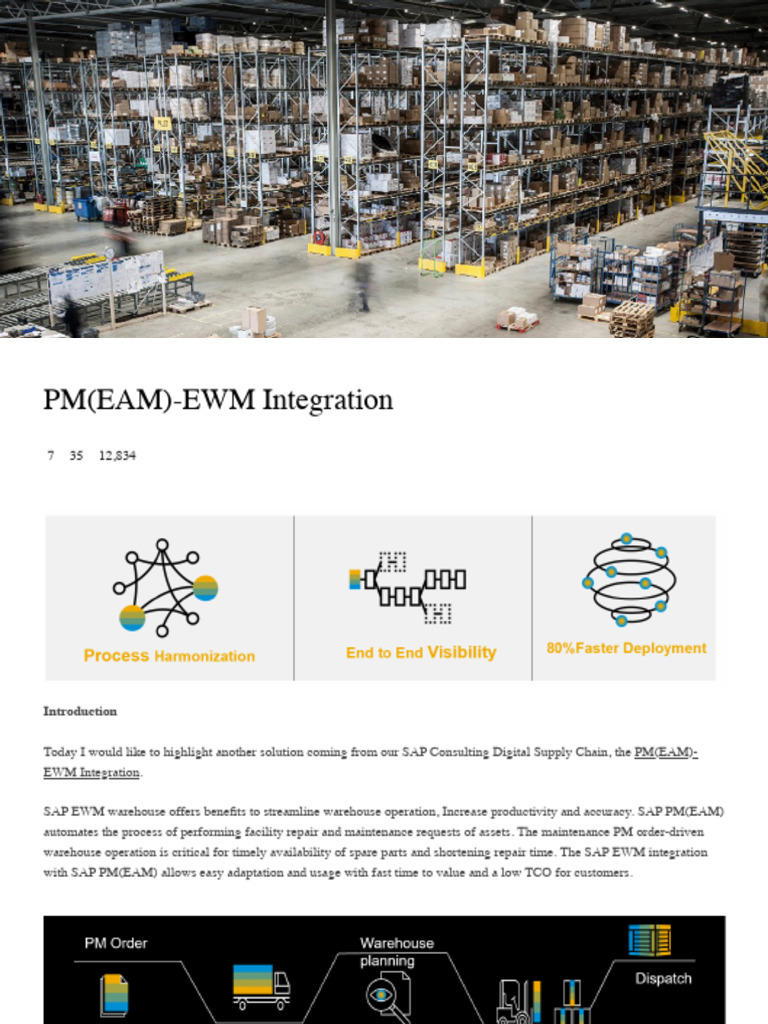 SAP EAM - EWM Integration | PDF | Warehouse | Computing