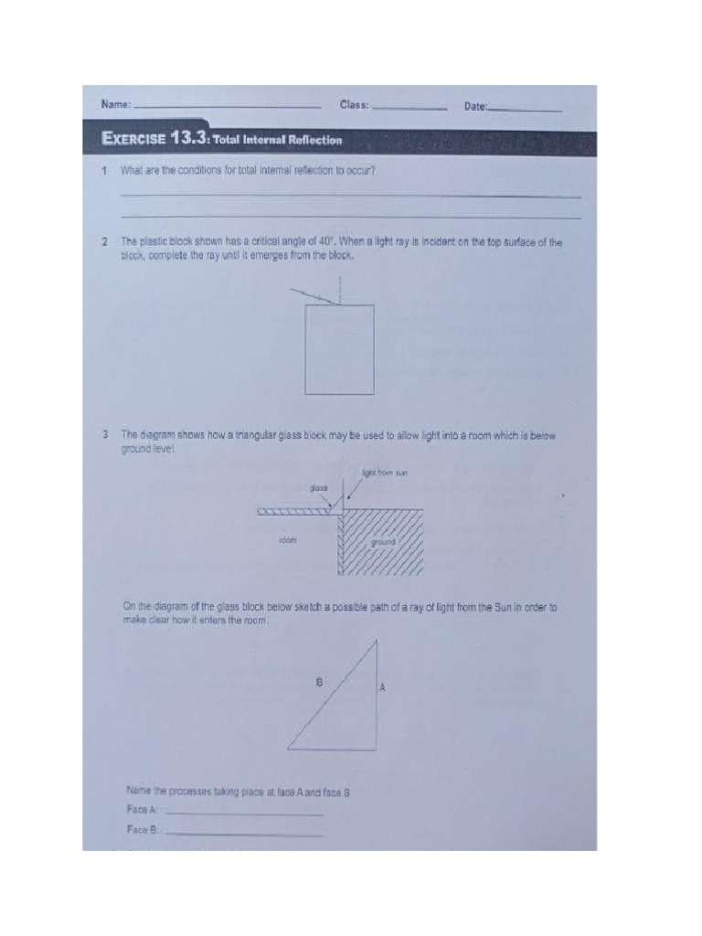 Physics Worksheet | PDF