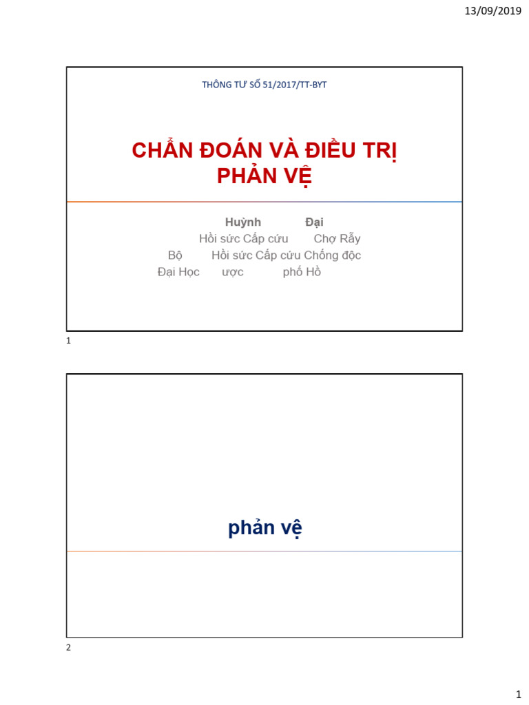 BS Dai Phan Ve Chan Doan Va Dieu Tri CKI Handout | PDF