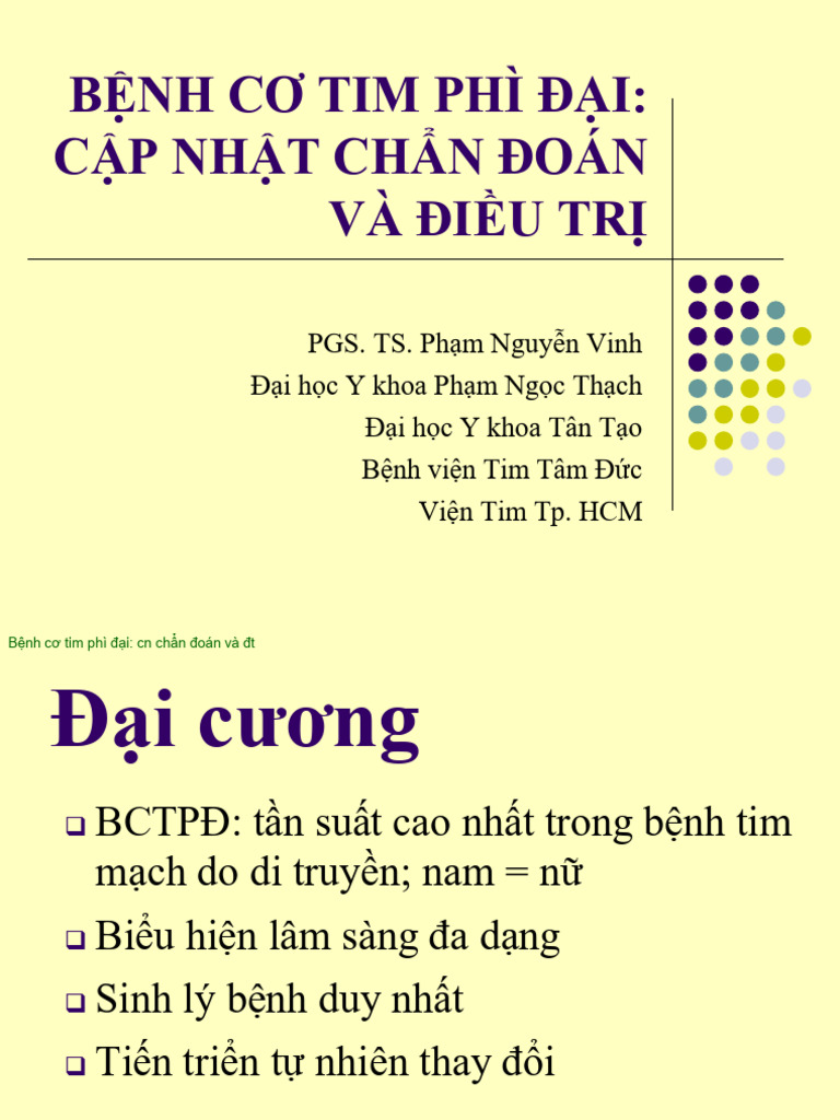 Benh Co Tim Phi Dai Pham Nguyen Vinh | PDF