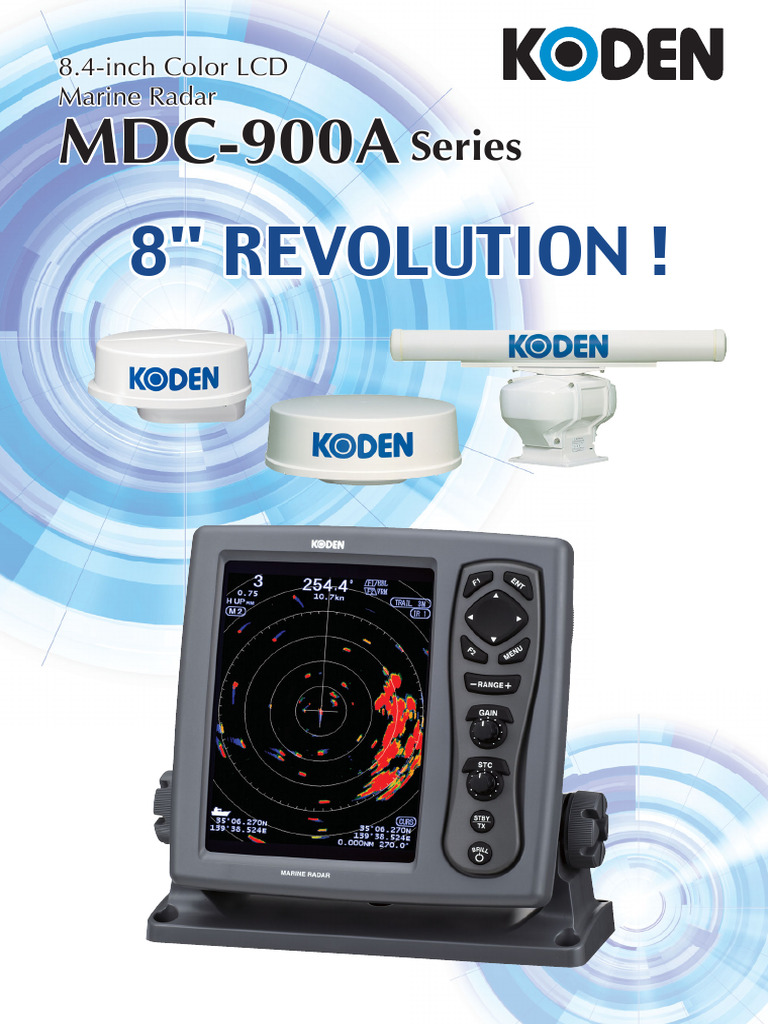 MDC-900A CE catolog | PDF | Radar | Computer Monitor