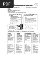 Opic Questions | PDF | Test (Assessment)