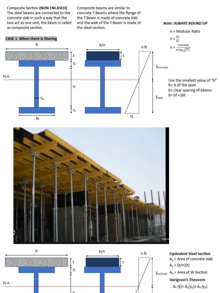 Composite Beams 4 | PDF | Structural Engineering | Building Engineering