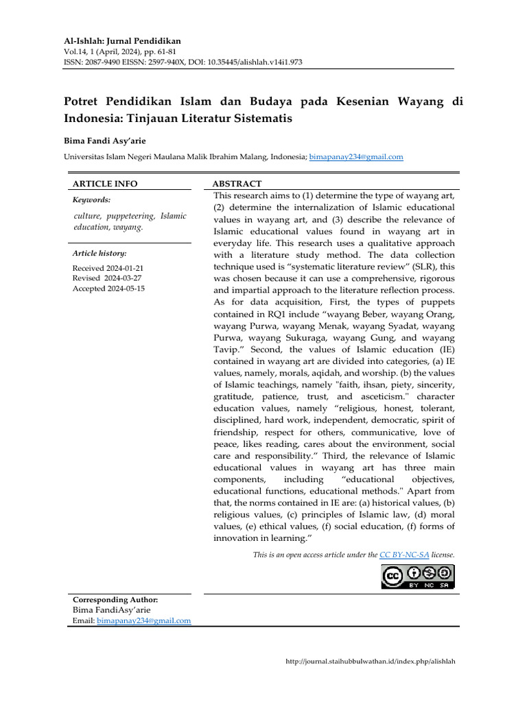 Contoh Artikel SLR | PDF