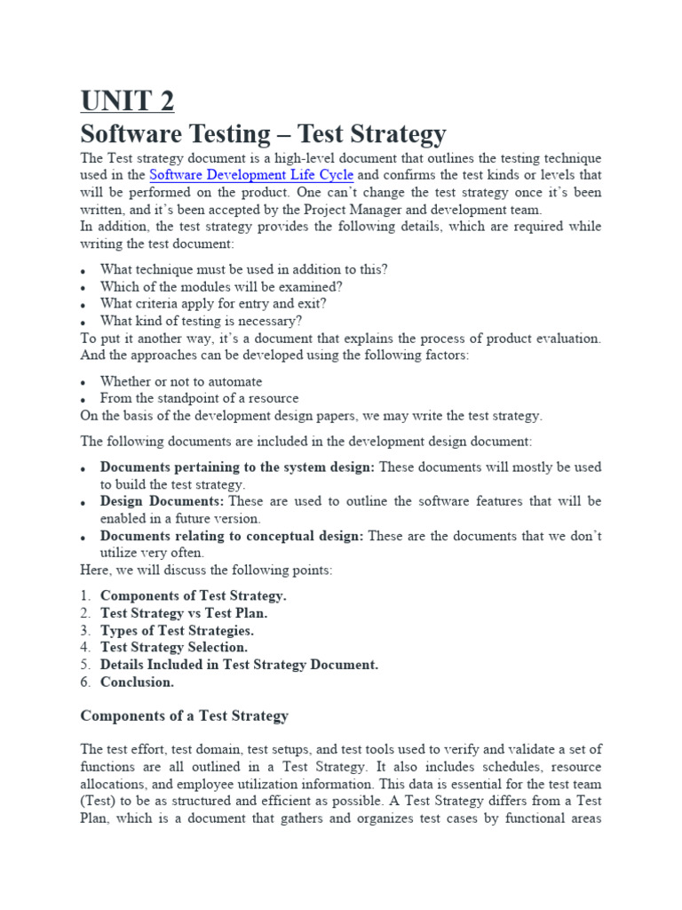 STA unit 2 | PDF | Software Testing | Software Engineering