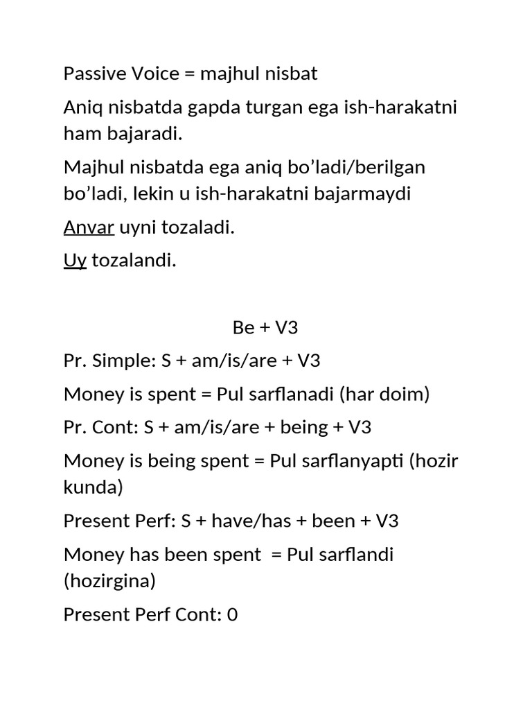 Passive Voice - in Writing | PDF | Syntax | Morphology