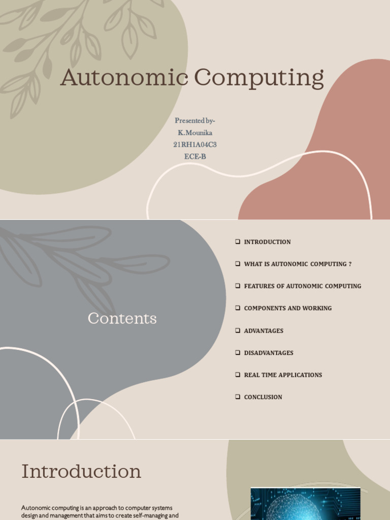 C3 autonomic computing | PDF | Computing | Autonomic Nervous System