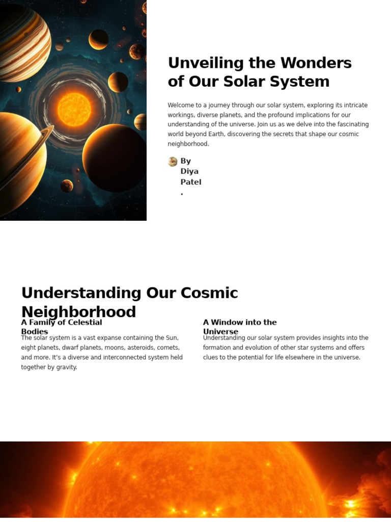 Unveiling The Wonders of Our Solar System - PPTX 20241119 101620 0000 ...