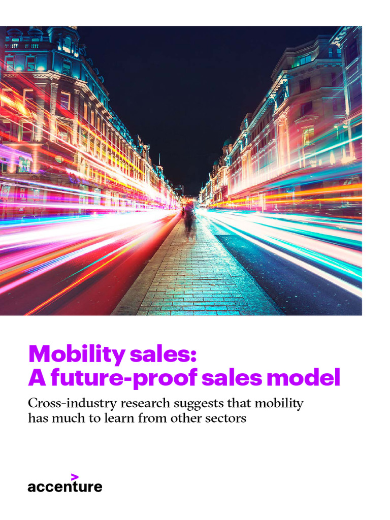 Accenture Mobility Sales Future Proof Sales Model | PDF | Sales | Retail