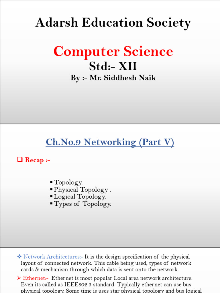 Networking part 4 | PDF | Computer Network | Network Topology