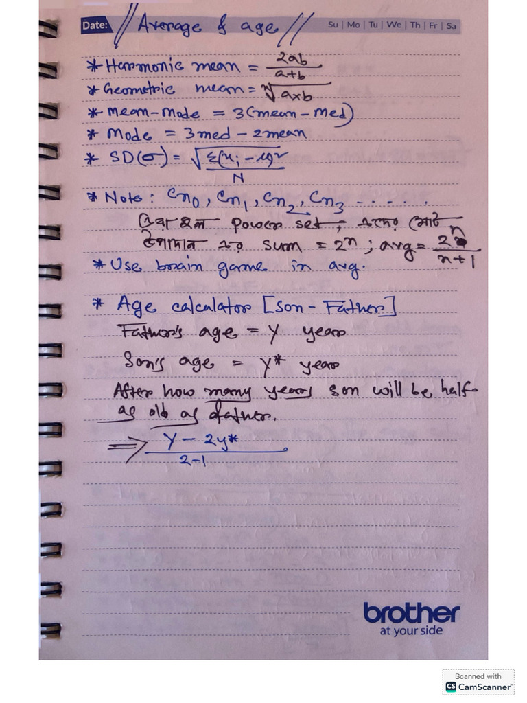 Avg and Age Shortcut Formula - by Ehsan | PDF