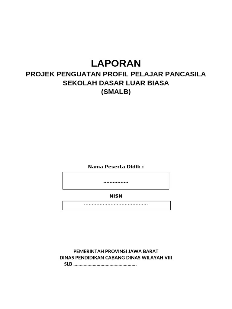 RAPOR P5 Contoh - NT 2024 | PDF