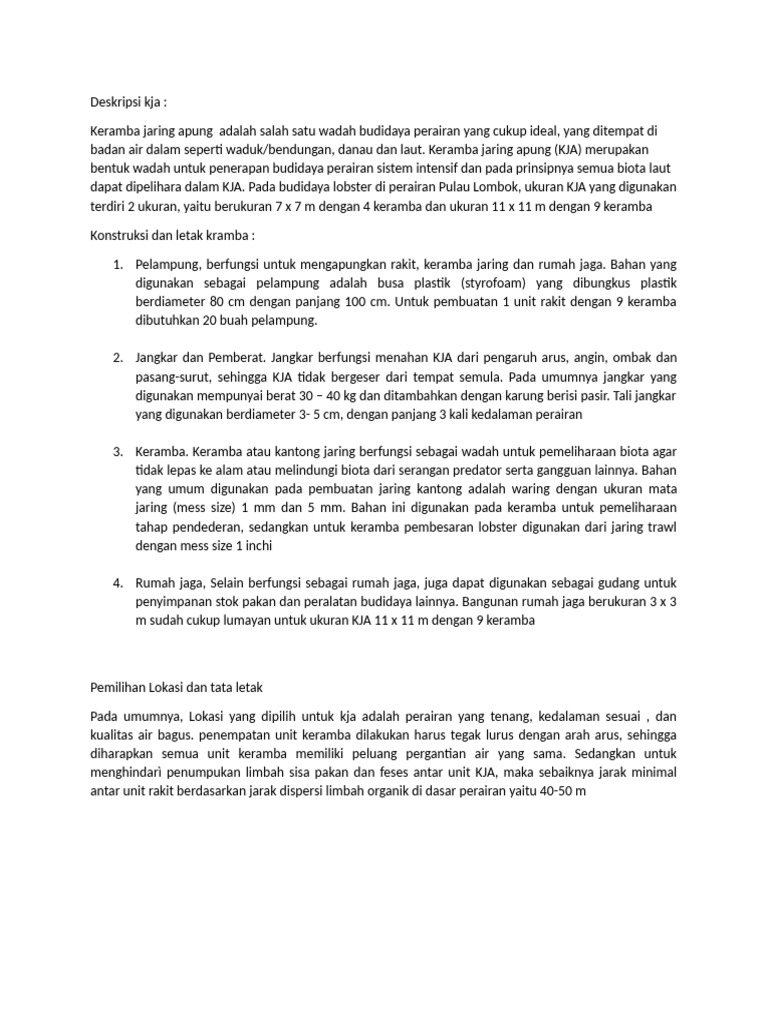 Deskripsi Kja | PDF | Griya & Taman