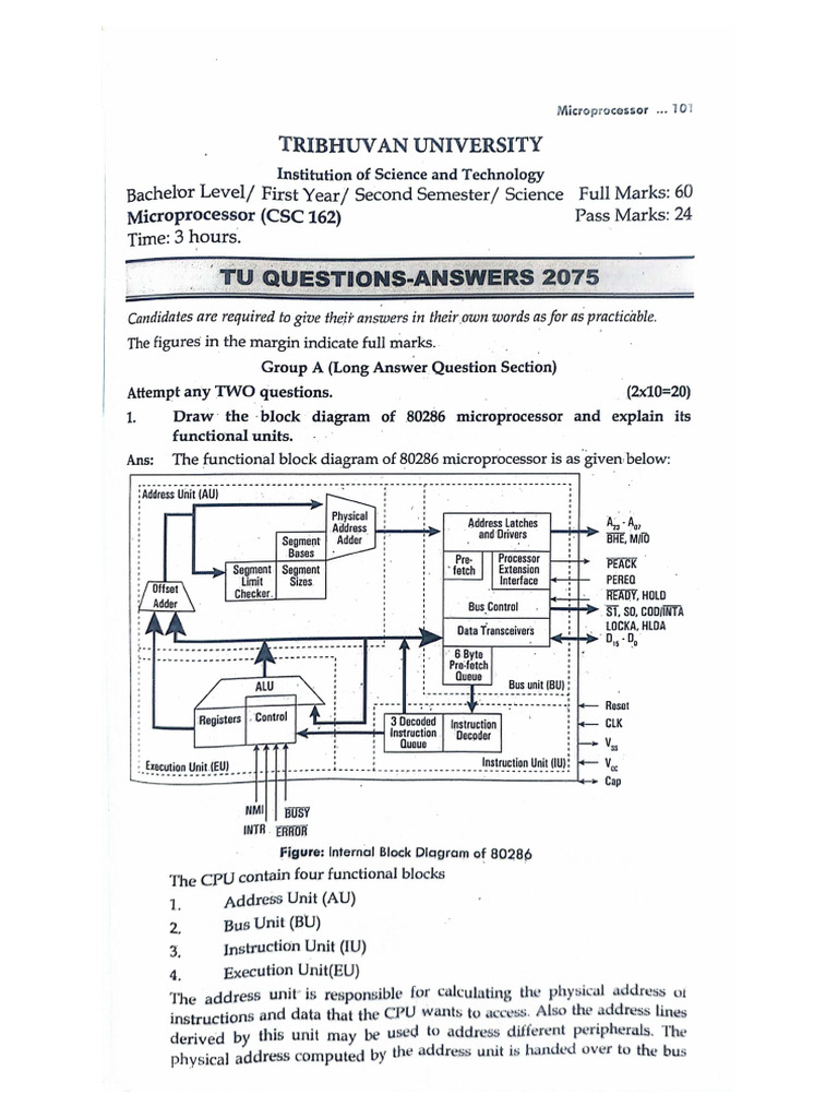 Microprocessor Solution 2075,2076,2078 | PDF