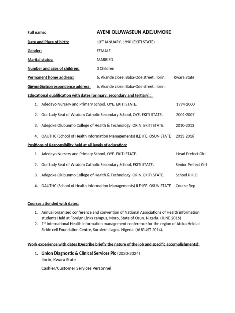 ayeni seun cv2 | PDF | Point Of Sale ayeni seun cv2 | PDF | Point Of Sale