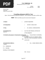 Transfer TA Form | PDF | Economies