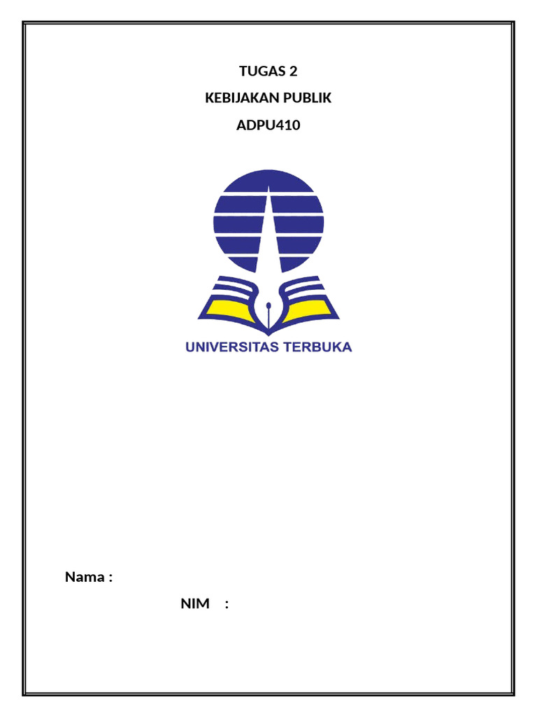 Tugas 2 Kebijakan Publik | PDF