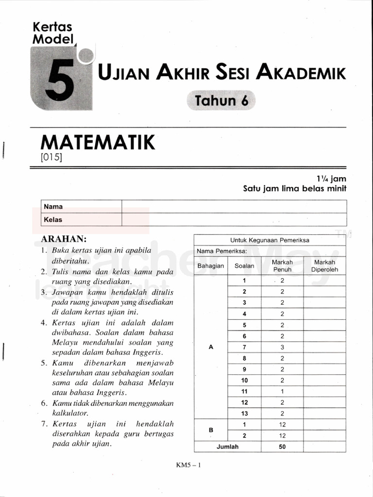 Revision UASA - Set 5 | PDF