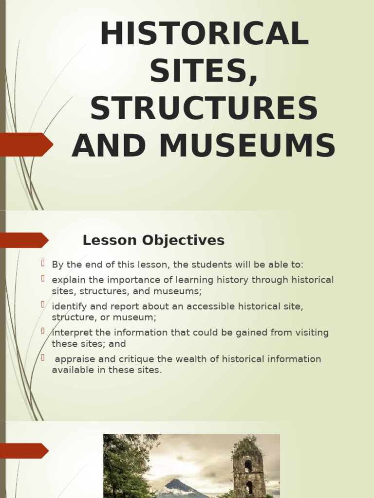 Historical Sites, Structures and Museums | PDF | Museum | Cultural Heritage