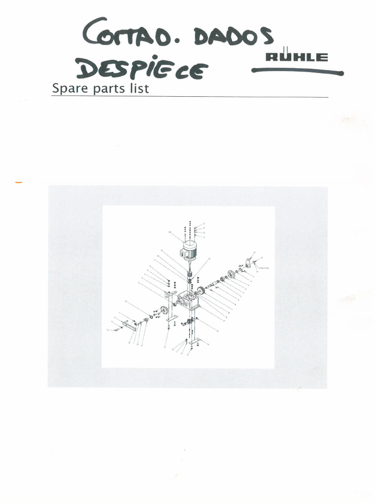 Despiece SR 1 | PDF