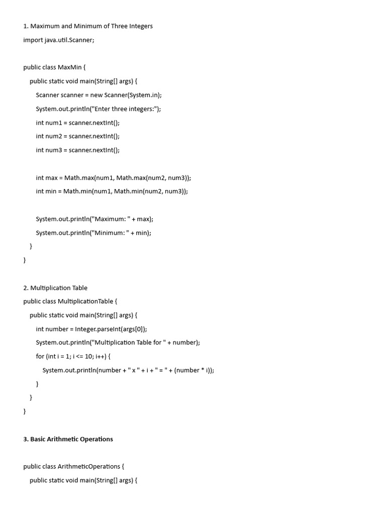 Basic Arithmetic Operations | PDF | Sphere | Software Development
