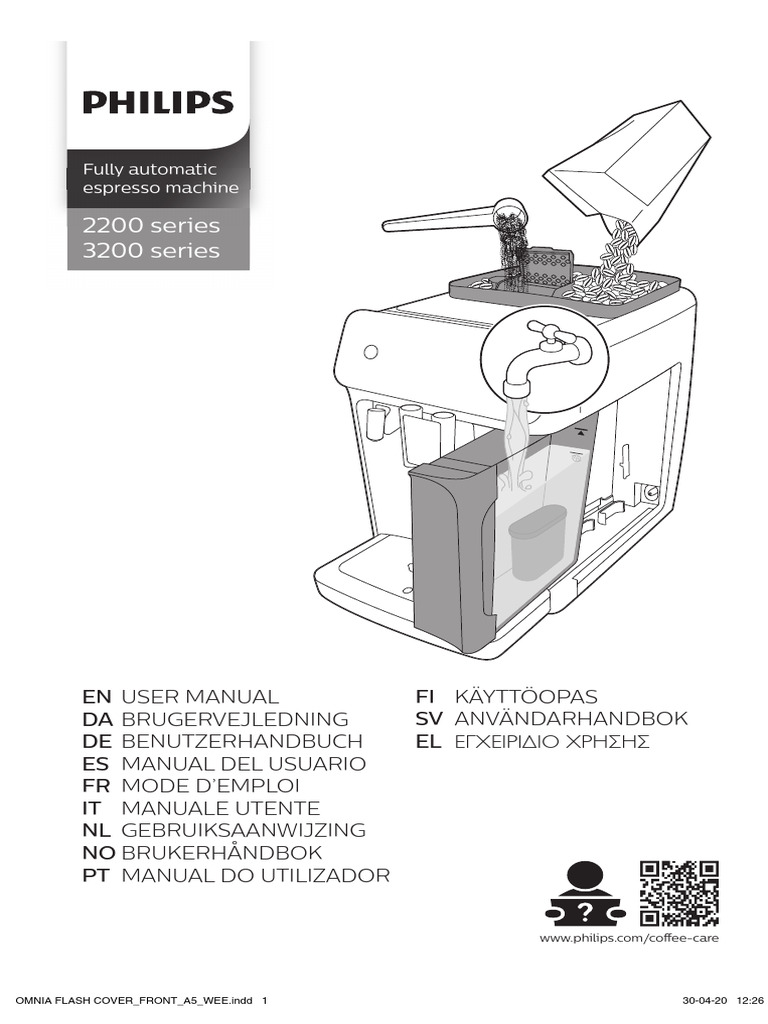 Philips 2200 Series User Manual | PDF | Mobile App | Coffee