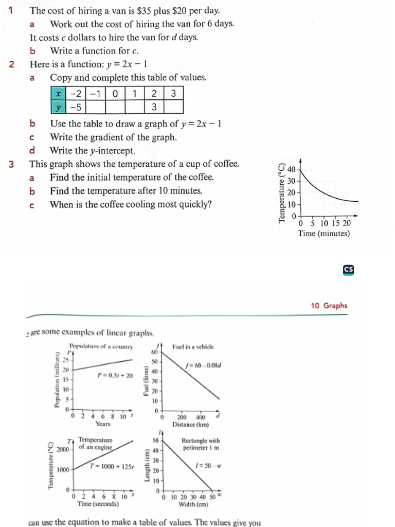 Math8 10graphs TB | PDF
