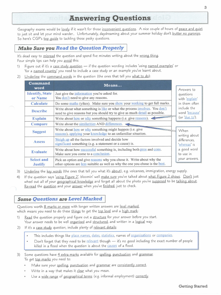 CGP Revision Book (Paper 1 Part 1) 2 | PDF