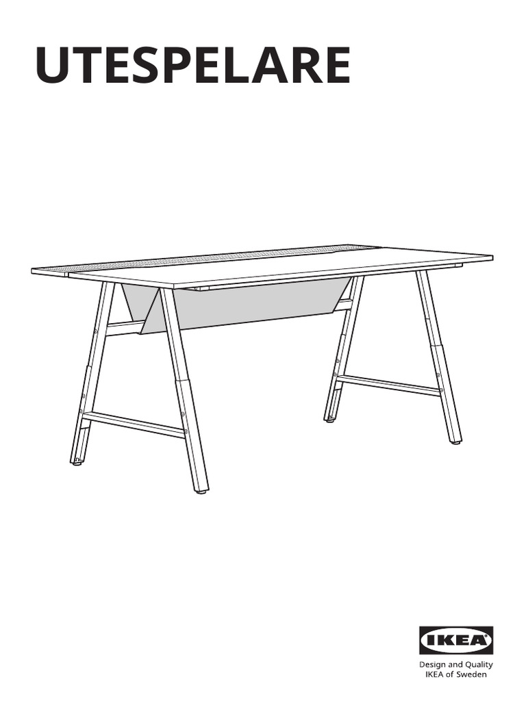 Ikea UTESPELARE Gaming Desk | PDF