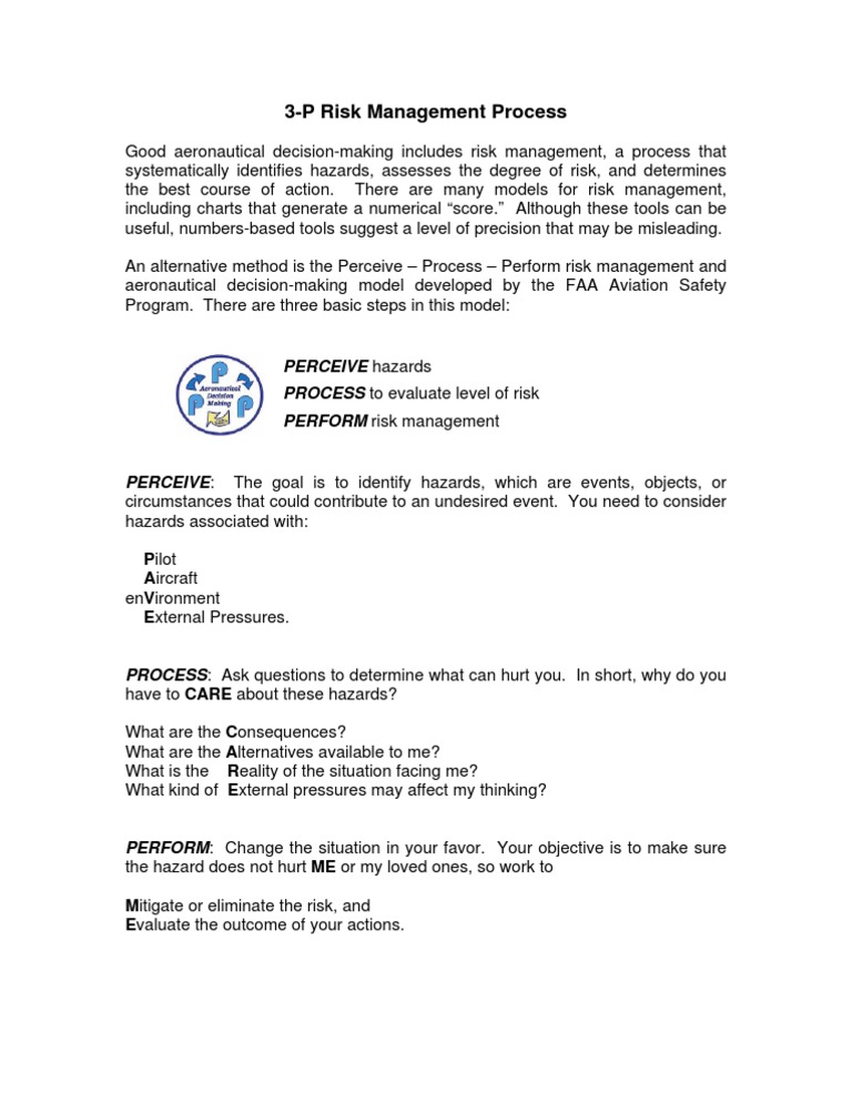 3P Risk Management Process | PDF