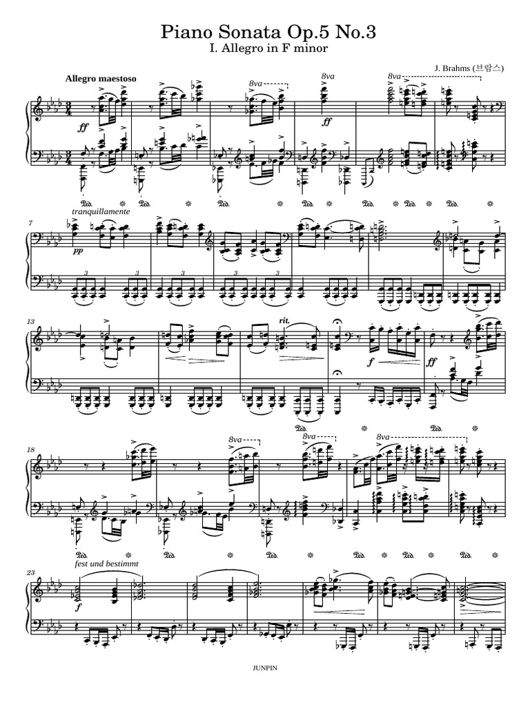 Brahms - 5-1 | PDF | Johannes Brahms | Compositions
