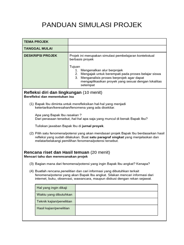 Panduan Simulasi | PDF