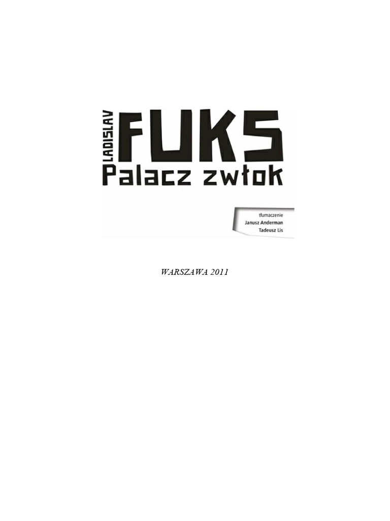 Fuks Ladislav - Palacz Zwå Ok | PDF