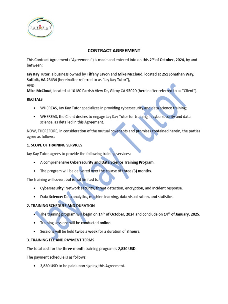 CONTRACT AGREEMENT | PDF | Indemnity | Common Law